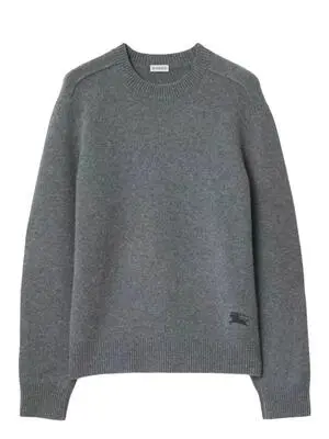 Burberry Equestrian Knight Cashmere Sweater - Grey