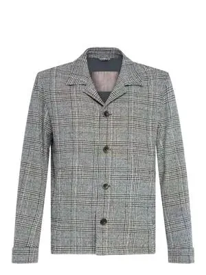 HERNO Plaid Button Blazer