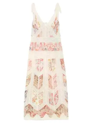Zimmermann Daylight Slip Floral-print Midi Dress - Neutrals