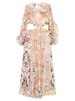 ZIMMERMANN Daylight Billow Floral-Print Maxi Dress