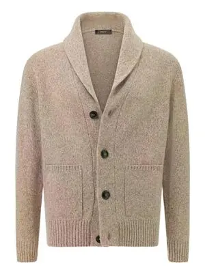 Boggi Milano Shawl-collar Cardigan - Neutrals