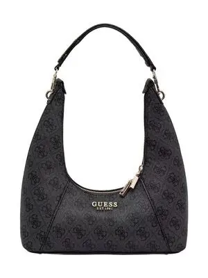 Guess Monogram Zip Tote - Black