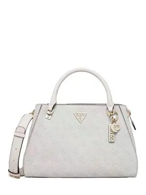 Guess Patterned Tote Bag With Charm Detail - Neutrals