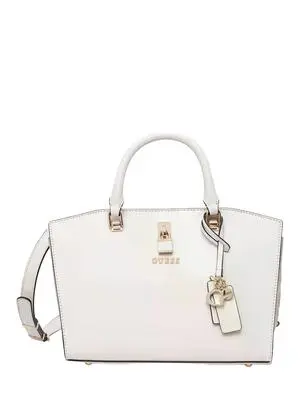 Guess Queensland Padlock-detail Charm Tote Bag - White