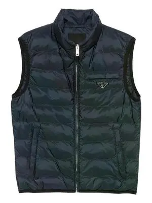 Prada Padded Gilet - Blue