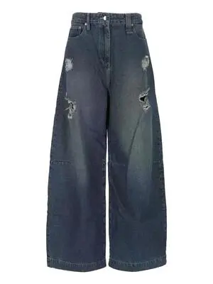 Simone Rocha Distressed Jeans - Blue
