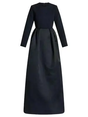 GRETA CONSTANTINE Santi Long-sleeved Maxi Dress - Black