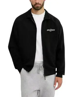 Guess Zip Logo Sweatshirt - Black