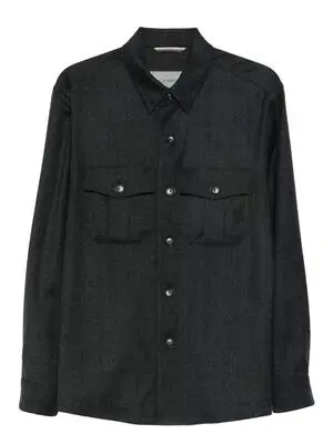 Canali Buttoned Pocket Jacket - Green