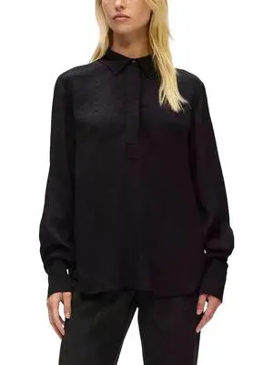 Karl Lagerfeld Jacquard Blouse - Black