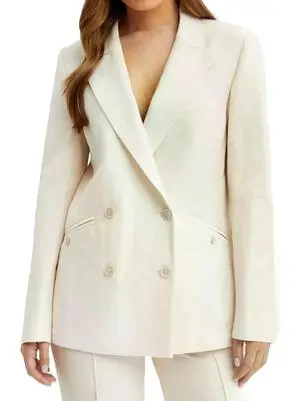 FAY Double-breasted Jacket - White