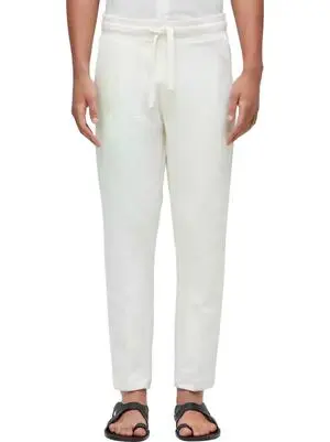 OSKLEN Canelado Drawstring Trousers - White