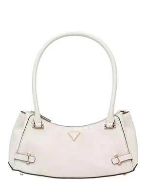 Guess Rosalba Buckle-detail Shoulder Bag - White