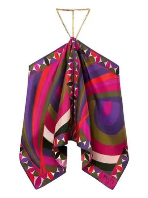Emilio Pucci Iride Print Chain Top - Purple