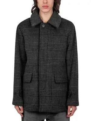 ANOTHER ASPECT Tartan-pattern Jacket - Grey