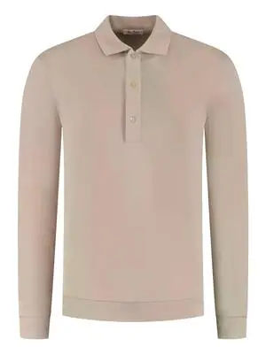 STEFAN BRANDT Lim Long-sleeve Polo Shirt - Neutrals