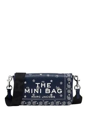 Marc Jacobs The Bandana Mini Leather Crossbody - Navy Multi