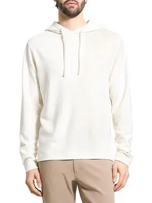 Theory Relaxed Fit Jacquard Hoodie - Winter Ivory