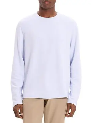 Theory Delroy In Studio T Jacquard Relaxed Fit Long Sleeve Tee - Olympic