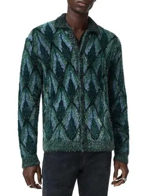 John Varvatos Fardella Cardigan - Peacock Blue