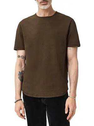 John Varvatos Blaise Textured Tee - Dark Brown