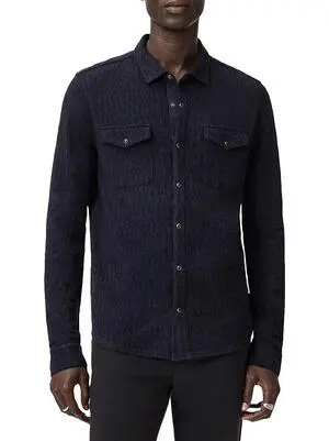 John Varvatos Ramona Abstract Print Western Shirt - Thistle