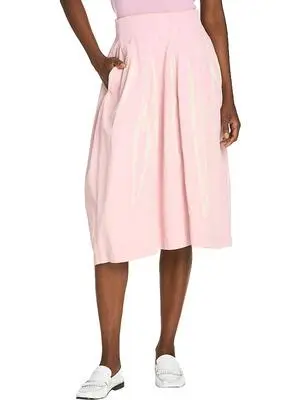 Marni Printed Denim Midi Skirt - Pink