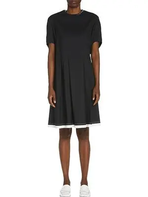 Marni Tropical Wool Dress - Blublack
