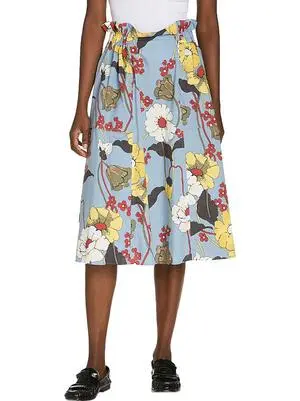MARNI Floral Flared Mid-Length Skirt