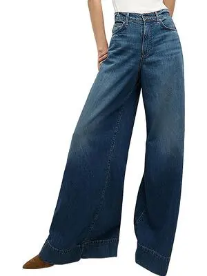 Veronica Beard Haizley High-rise Wide-leg Jeans - Bandit