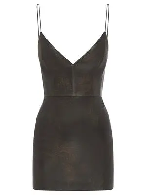 Alex Perry Sleeveless Mini Dress - Brown
