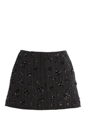 Simkhai Blaire Mini Skirt - Dark Grey
