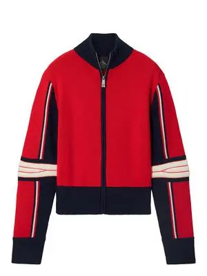 Perfect Moment Merino Wool Cardigan - Red