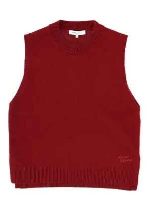 Maison Kitsuné Wool Vest - Bordeaux