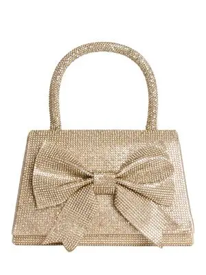DAVID CHARLES Embellished Bow Top-handle Bag - Gold