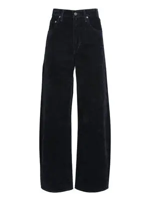 AGOLDE Cotton-blend Velvet Low Curve Jeans - Blue