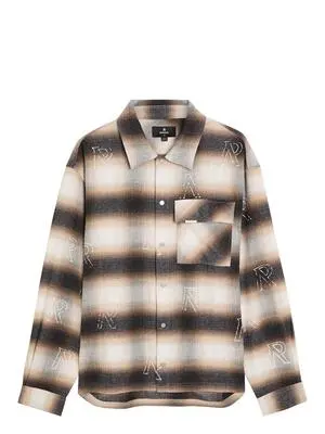 REPRESENT Initial Plaid Flannel Shirt - Multicoloured 1