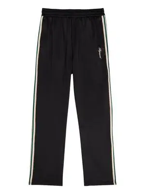 REPRESENT Taped Logo-embroidered Jersey Track Pants - Black