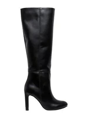 GINISSIMA 95mm Leather Knee-high Boots - Black