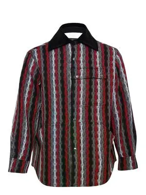 Andersson Bell Striped Knitted Shirt - Red