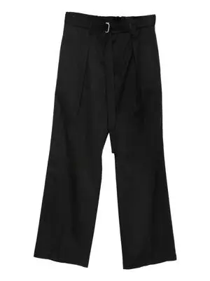 Attachment Pleated Trousers - Black