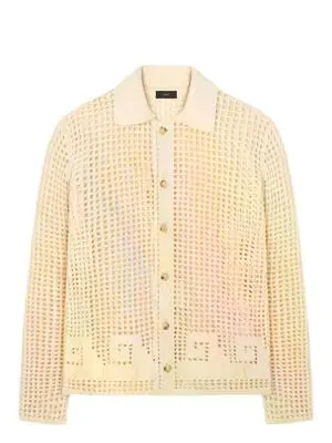 Alanui Where The Wave Begins Openwork Buttoned Shirt - Neutrals