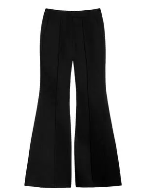 JIL SANDER Flared Wool Trousers - Black
