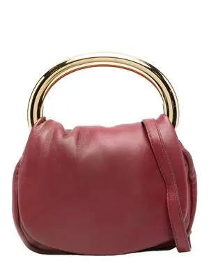 Blumarine Mini Leather Tote Bag - Red