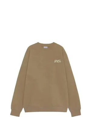 COUNTY OF MILAN Logo Detail Sweatshirt - Neutrals