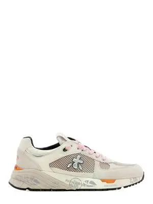 Premiata Mased 7825 Logo-appliqué Sneakers - Neutrals