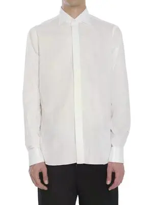 BORRIELLO NAPOLI Marechiaro French-collar Shirt - White
