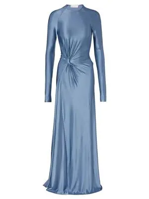 Victoria Beckham Jersey Maxi Dress - Blue