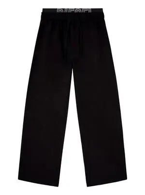 DIESEL® Bradley-d-pop Logo-detail Trousers - Black