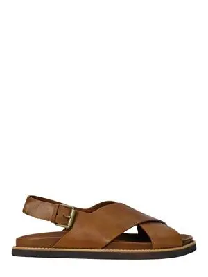 Polo Ralph Lauren Zane Leather Sandals - Brown